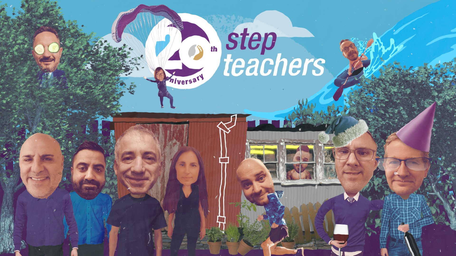 Step Teachers collage video - Lost Marble animated explainer video company